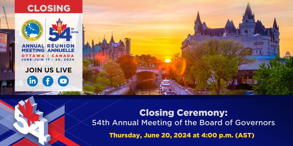 54th Annual Meeting Closing Ceremony | Caribbean Development Bank